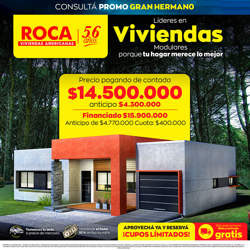 Viviendas Roca - Viviendas americanas - Tené tu casa ya - Más de 50 ...